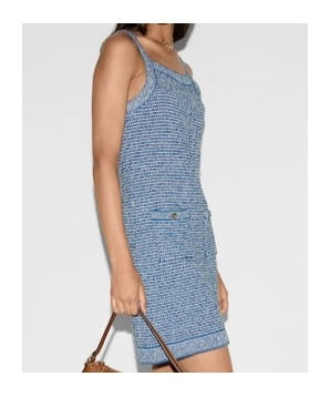 Gucci Fine Cotton Dress With Square Neck And Double G Buttons