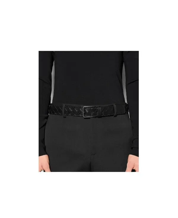 Bottega Veneta Woven Buckled Belt