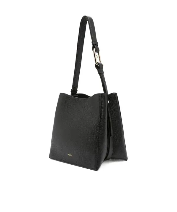 Furla Logo Shoulder Bag - Black