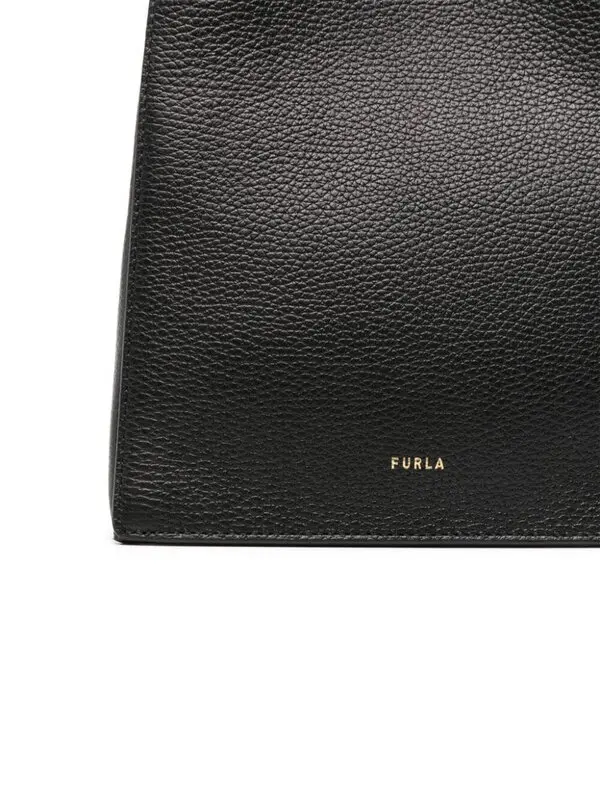 Furla Logo Shoulder Bag - Black