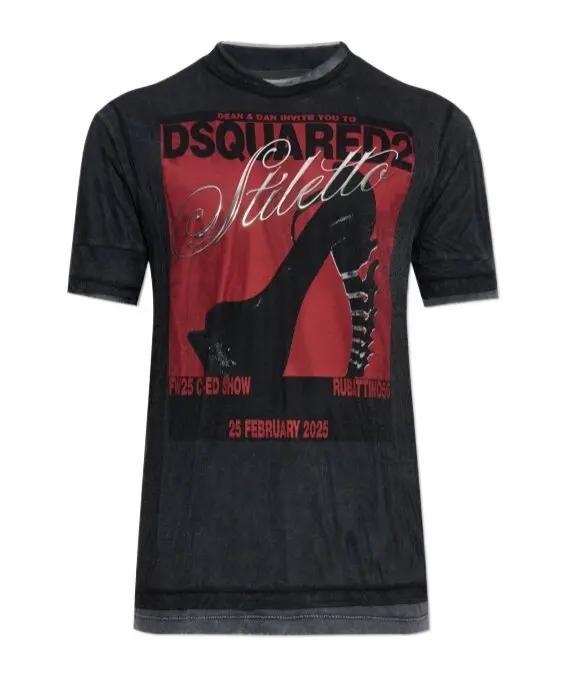 Dsquared2 Logo Printed Crewneck T-shirt