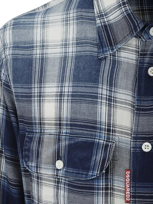 Dsquared2 Sparkling Vintage Checked Shirt
