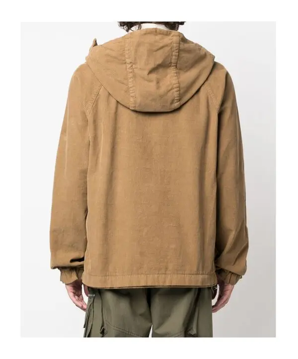 RANRA Side-zip Corduroy Hoodie