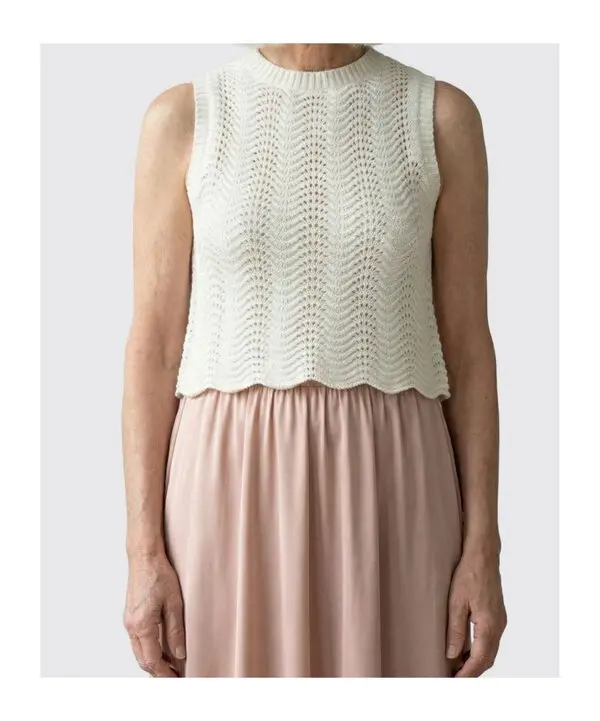 Loulou De Saison Vittoria Pointelle Knitted Top