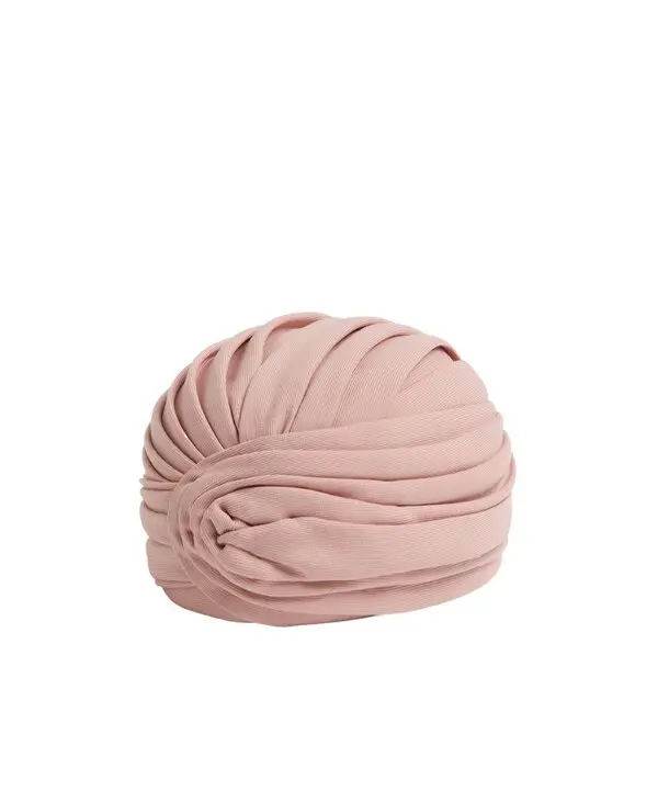 Valentino Garavani Draped Logo Plaque Hat - Rose Mist/oro