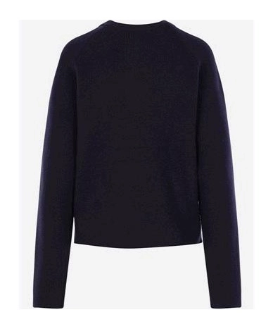 TOTEME Hammered Button Cardigan - Navy Blue
