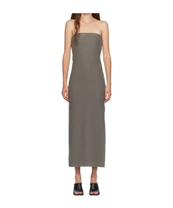 RIER Walker Midi Dress With Corset Detail