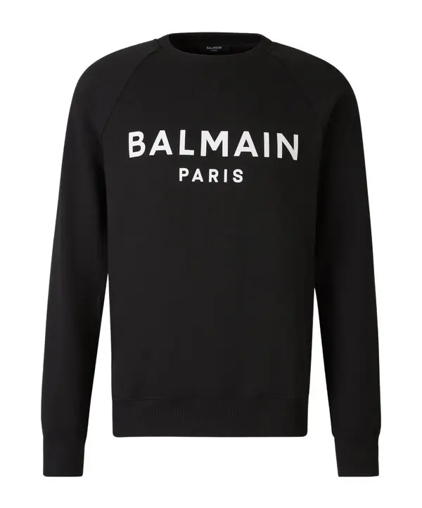 Balmain Logo Printed Crewneck Sweatshirt