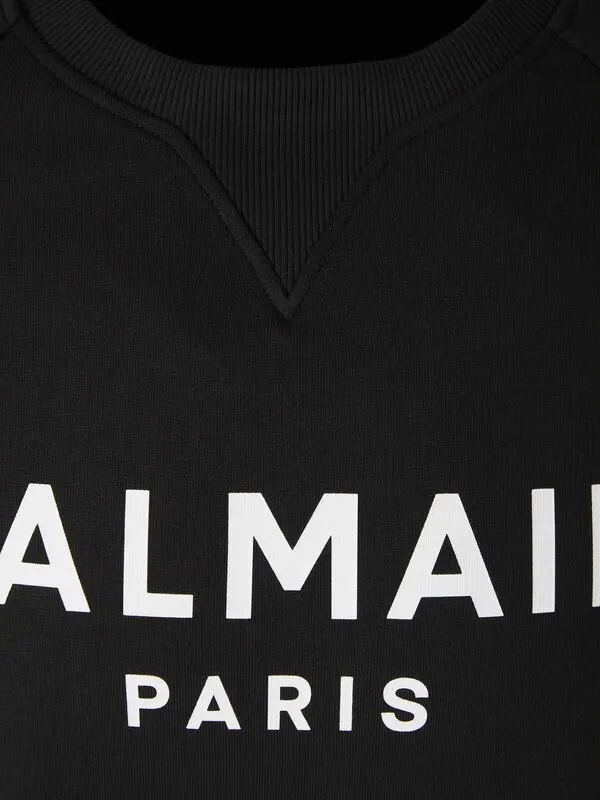 Balmain Logo Printed Crewneck Sweatshirt