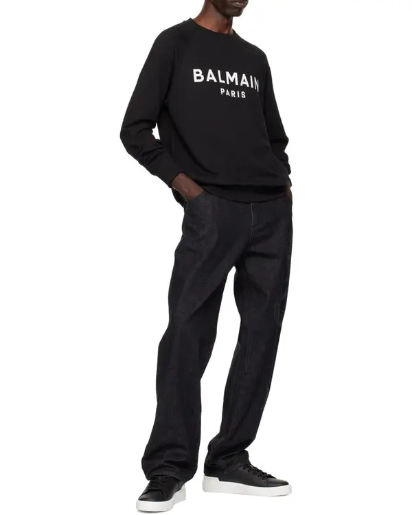 Balmain Logo Printed Crewneck Sweatshirt