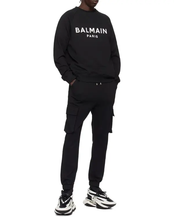 Balmain Logo Printed Crewneck Sweatshirt
