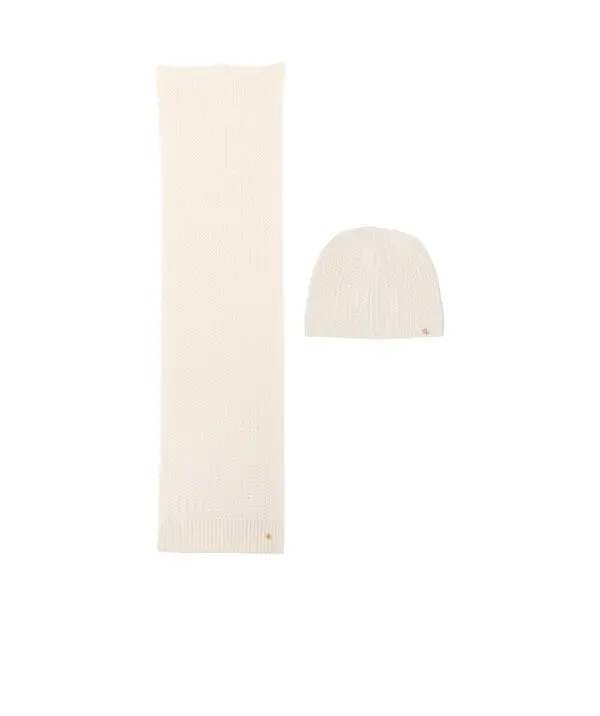 Ralph Lauren Wool Hat And Scarf Set - Beige