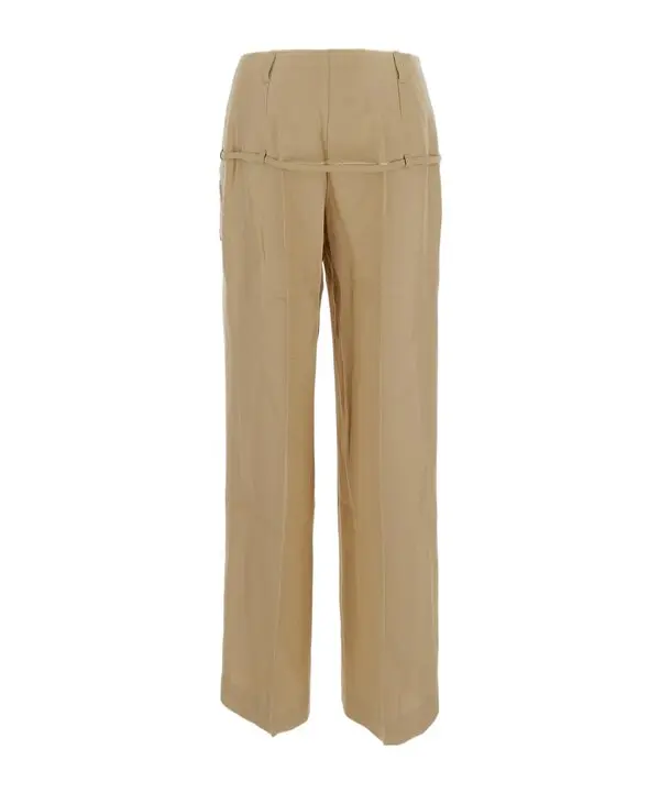 Jacquemus Belted Wide-leg Tailored Trousers