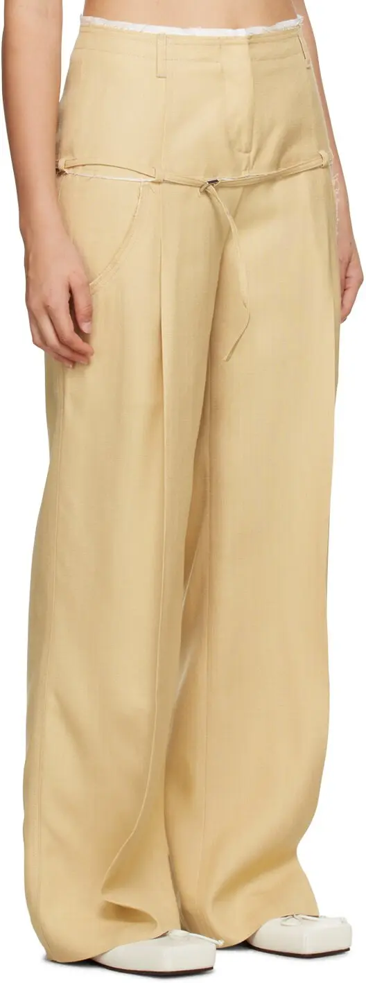 Jacquemus Belted Wide-leg Tailored Trousers