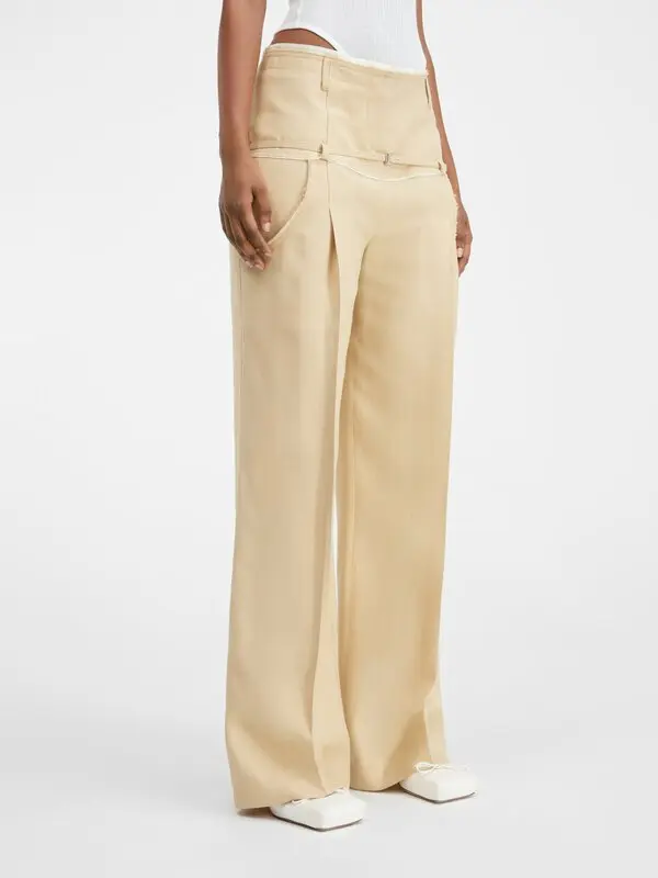 Jacquemus Belted Wide-leg Tailored Trousers