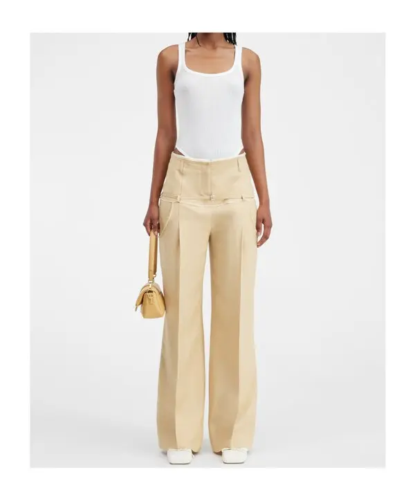 Jacquemus Belted Wide-leg Tailored Trousers