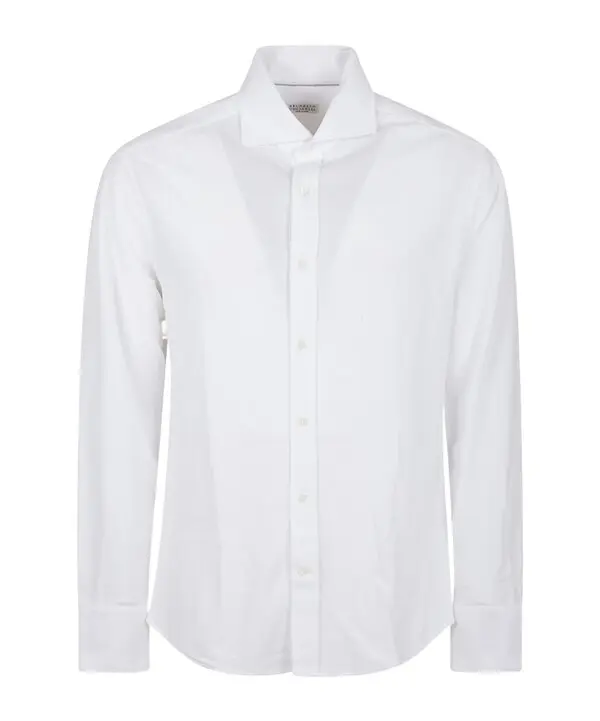 Brunello Cucinelli Button-up T-shirt - White
