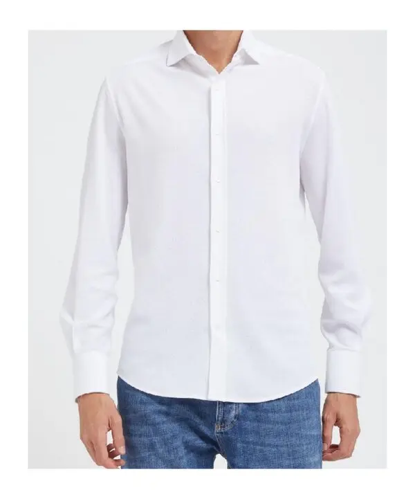 Brunello Cucinelli Button-up T-shirt - White