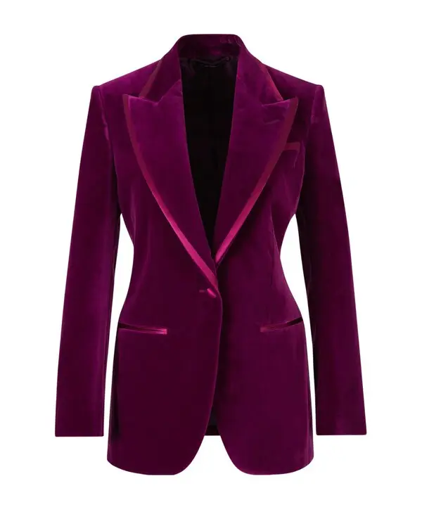 TOM FORD Long Sleeved Suit Jacket - Brown