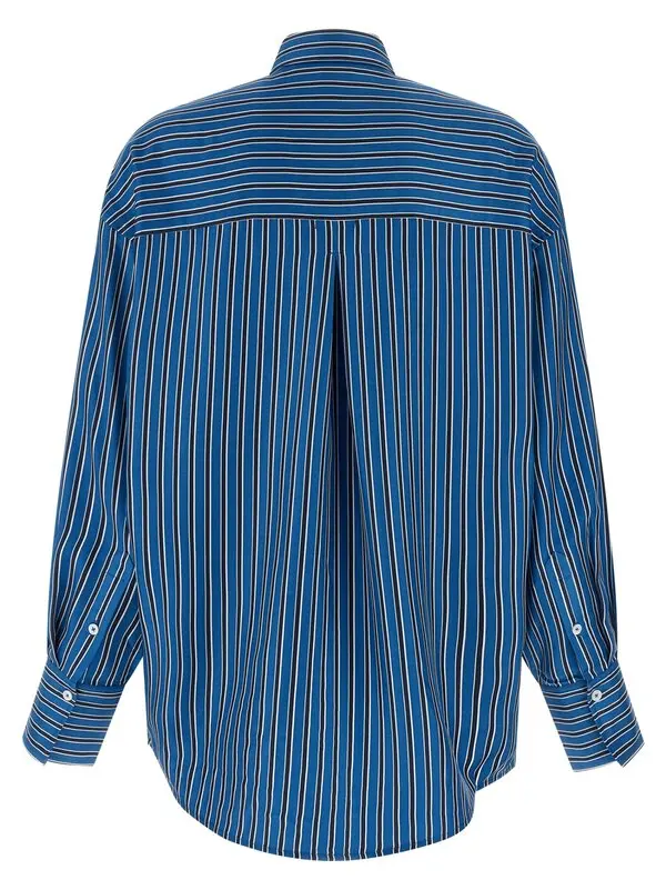 TOTEME Oversized Striped Shirt - Blue