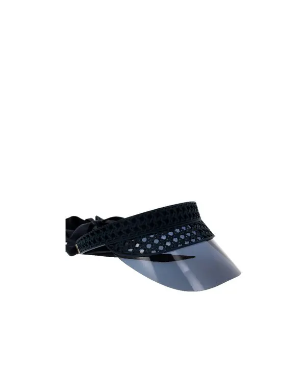 Dior Very V1u Visor With Bow Detail - Black