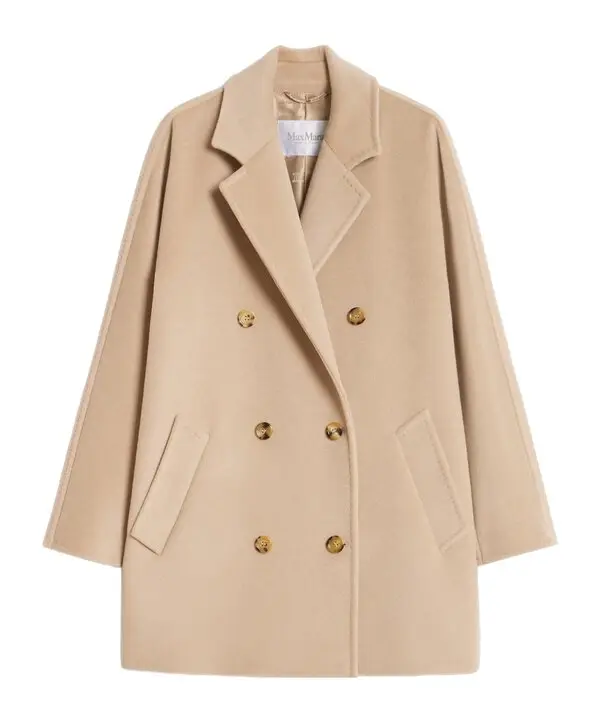 Max Mara Double-breasted Coat - Nude