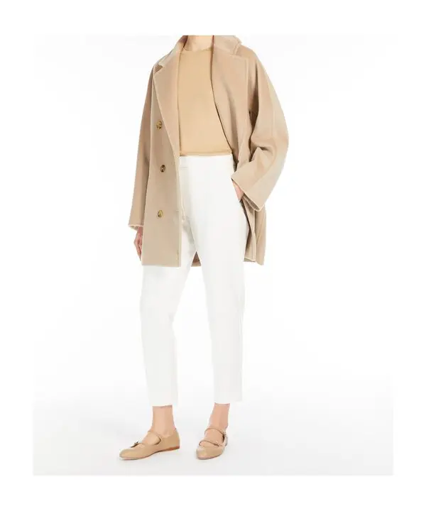 Max Mara Double-breasted Coat - Nude
