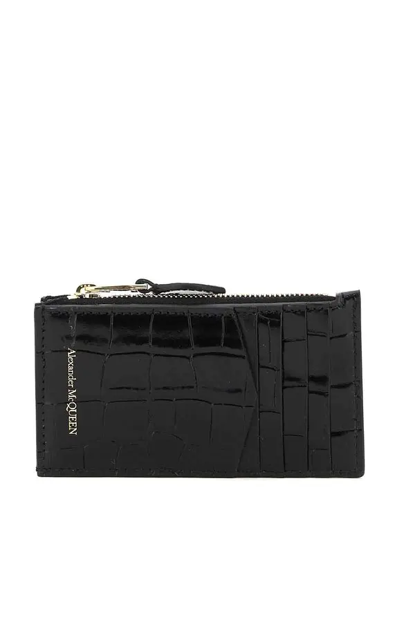 Alexander McQueen Skull Zipped Cardholder