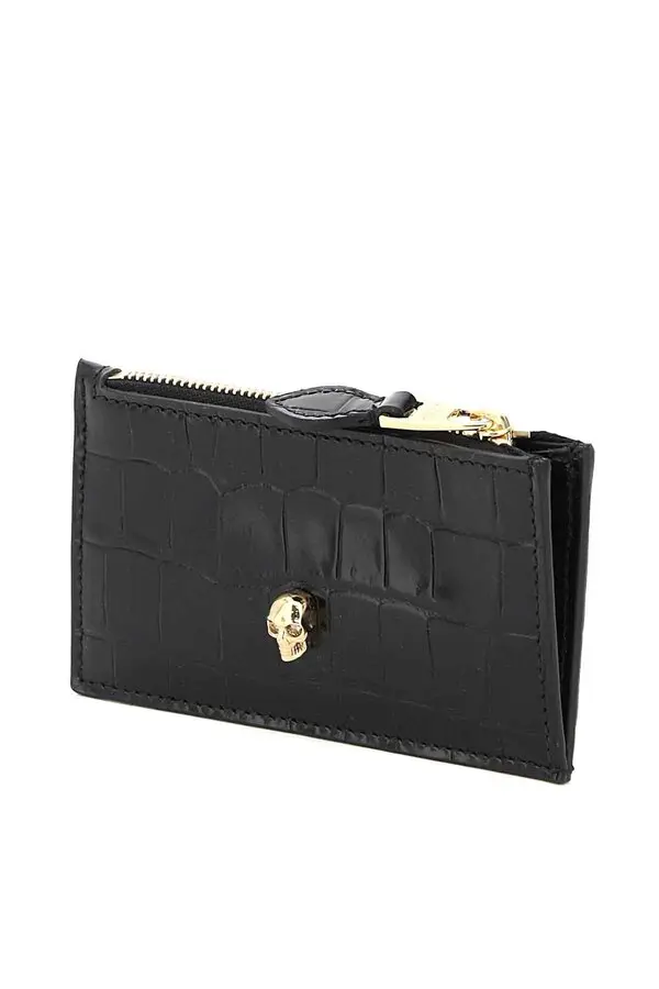Alexander McQueen Skull Zipped Cardholder