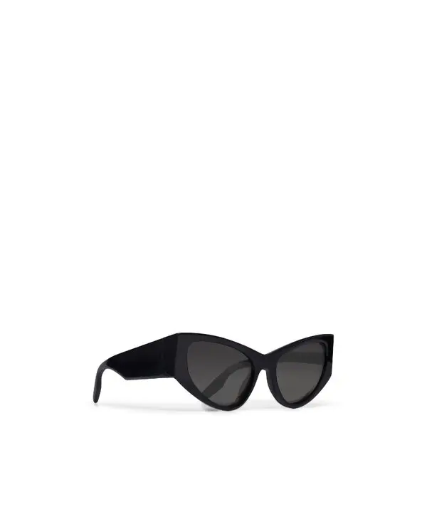 Balenciaga Cat Eye Frame Sunglasses - Black