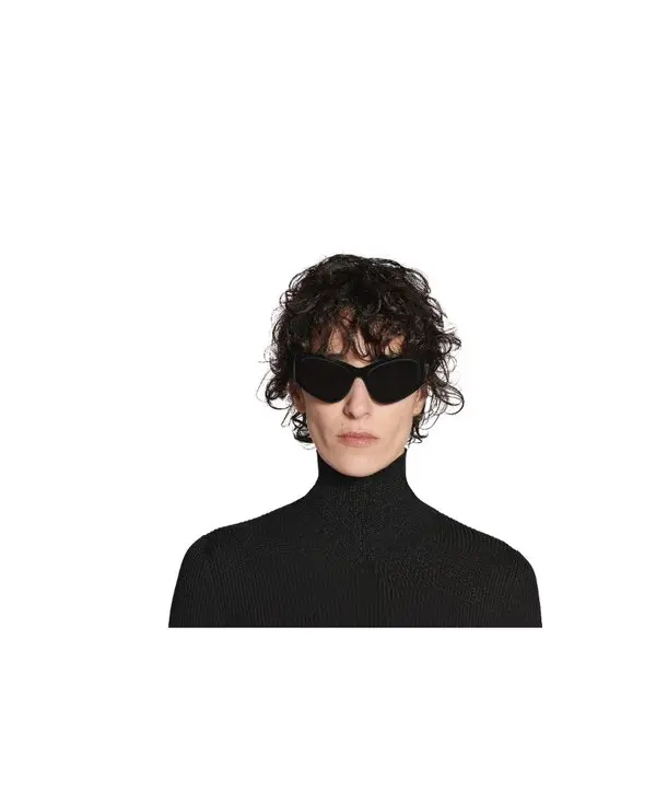 Balenciaga Cat Eye Frame Sunglasses - Black