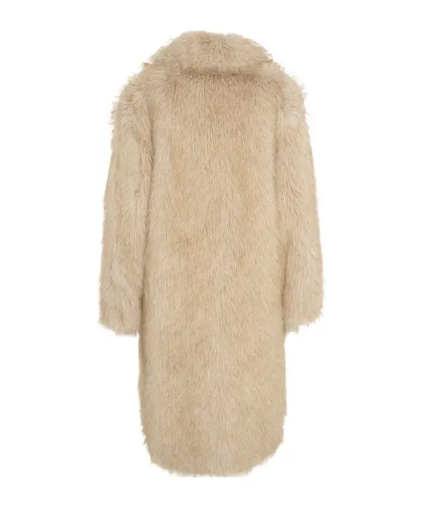 Liu Jo Faux Fur Long-sleeved Coat