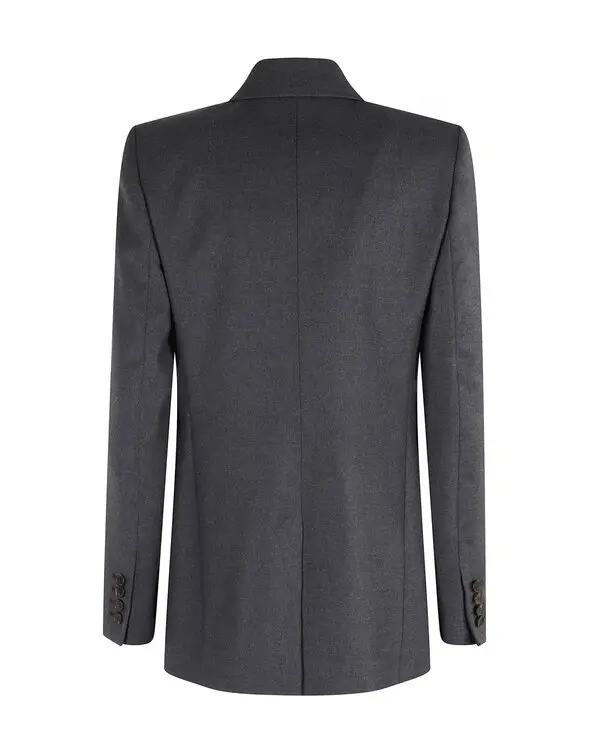 Max Mara Bolsena Single-breasted Blazer - Dark Grey