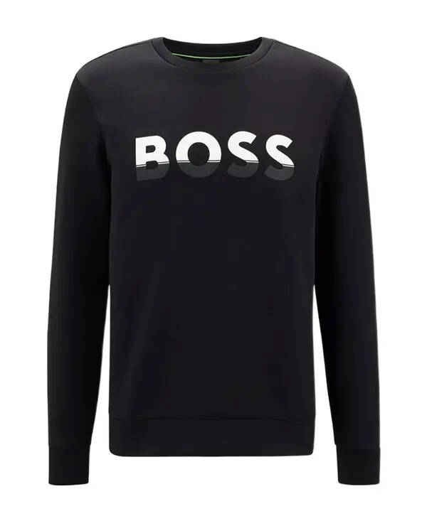 Hugo Boss Color-block Logo Sweatshirt - Black