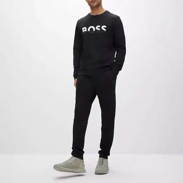 Hugo Boss Color-block Logo Sweatshirt - Black