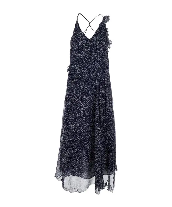 Isabel Marant Étoile Floral Print Midi Dress - Blue