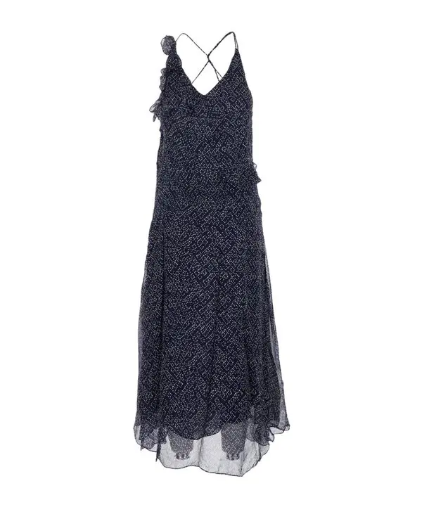 Isabel Marant Étoile Floral Print Midi Dress - Blue