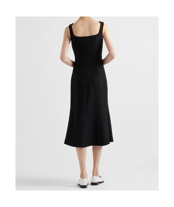 Prada Embroidered Cady Dress