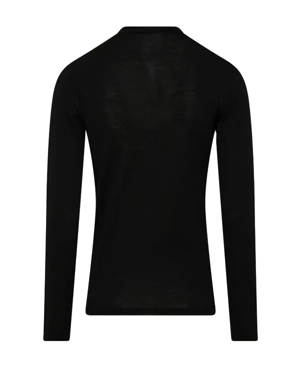 Max Mara Crew Neck Virgin Wool Jumper - Black