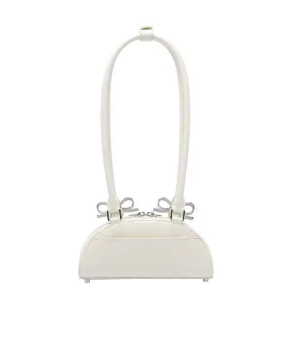 SELF-PORTRAIT Mini Baguette Bag With Crystal Bow Detailing