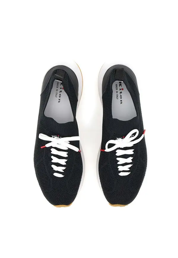 Kiton Meshed Lace-up Sneakers