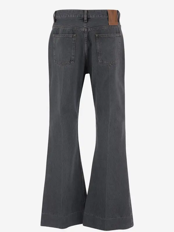 Valentino Garavani Logo Patch Flared Jeans