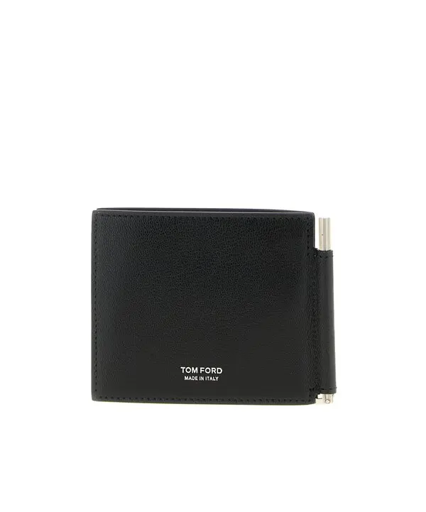 TOM FORD T-line Logo Printed Bi-fold Wallet