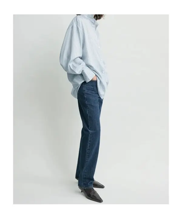 TOTEME Oversized Striped Shirt - Gray