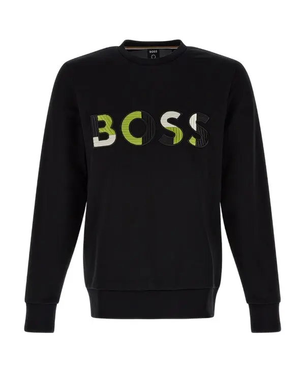 Hugo Boss Logo-print Cotton Crewneck Sweatshirt