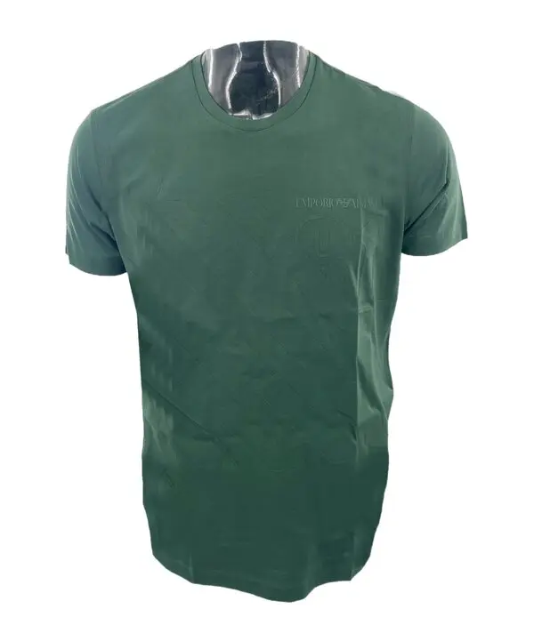 Emporio Armani Logo Round-neck T-shirt - Green