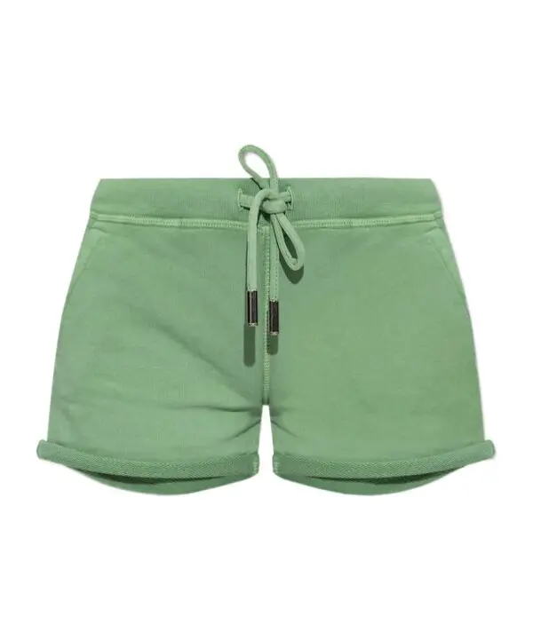 Dsquared2 Logo-printed Rolled Trim Track Shorts - Green