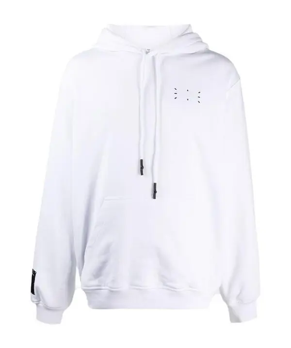 Alexander McQueen Drawstring Hoodie - White