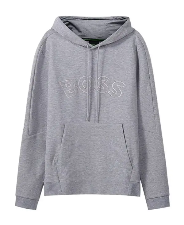 Hugo Boss Embroidered Logo Drawstring Hoodie