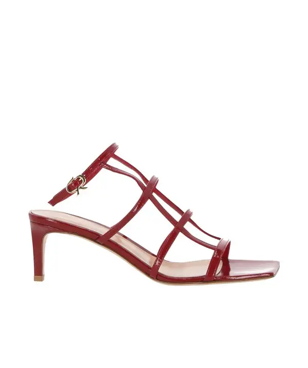 GIANVITO ROSSI Mondry 55mm Leather Sandals - Red